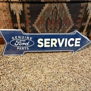 Wall Decor | New Genuine Ford Parts Service Arrow Metal Sign | Poshmark